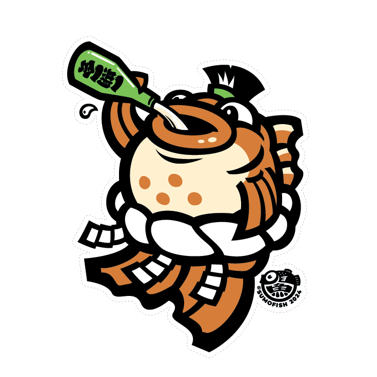 Sumo Chug Fish decal